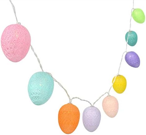 Amazon.com: LYHOPE Easter Pastel Lights, 5.94ft 10 LED Egg Decoration ...