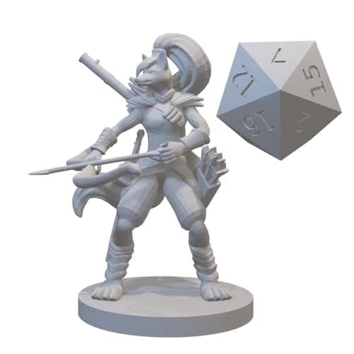 Amazon.com: Ranger Miniatures for DND Pathfinder RPG Unpainted Resin ...