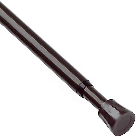 Amazon.com: 2Pcs Small Spring Tension Rod 12 to 20 Inches, Black ...