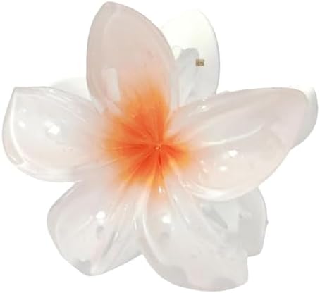Amazon.com: Flower Hair Claw Clips - Hawaiian Flower Hair Claw Clips ...