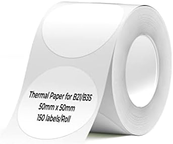 NIIMBOT B21/B3S 50x50mm Round Labeling Tape Waterproof Shipping Address ...