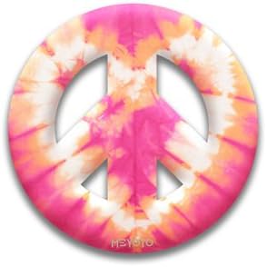 Amazon.com: Peace Symbol Magnet of Pink Tie Dye Heart: Refrigerator ...