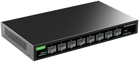 Amazon.com: GoodTop 8 Port 10Gb Smart Web Managed SFP+ Switch,10G ...