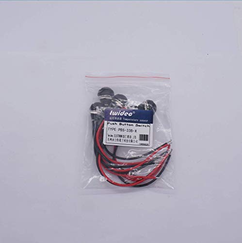 Snapklik.com : Twidec/6Pcs 12mm Momentary Push Button Switch 1/2 Mounting Hole On Off Mini Round ...