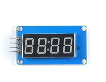 4 (four) Digit I2C Channel 7 Segment Display Module to Arduino ...