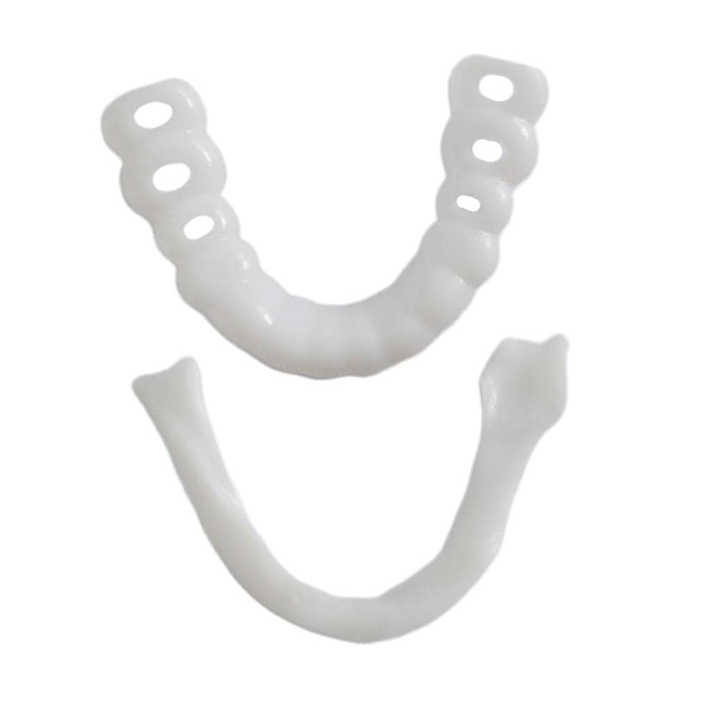 BNF Silicone Upper/Lower False Teeth Dental Veneers Dentures Fake Tooth ...