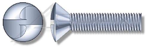 (100 pcs) #10-24 X 1", Security Machine Screws, Oval Countersunk Head ...