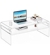 Amazon.com: solaround Acrylic Coffee Table for Living Room Clear ...