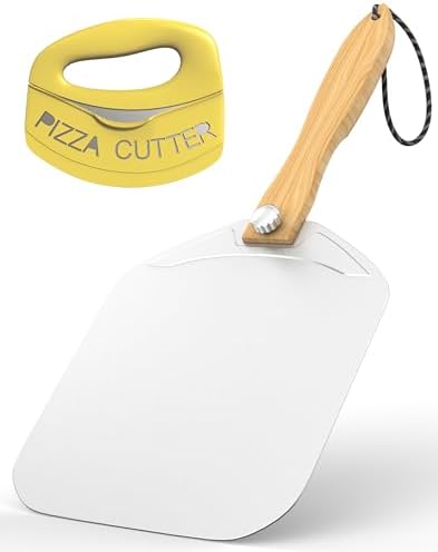 Amazon.com: Meykwod Pizza Peel 12 inch, Aluminum Pizza Paddle, Metal ...