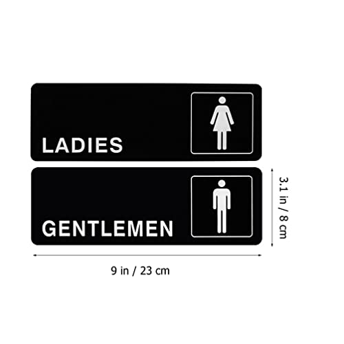 Male Female Toilet Signs, Bathroom Door Sign Acrylic Mens and Womens ...
