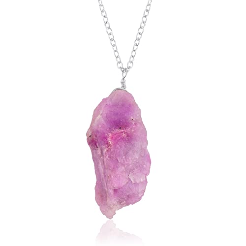 Amazon.com: Natural Hackmanite Pendant, Color Changing Necklace, 925 ...
