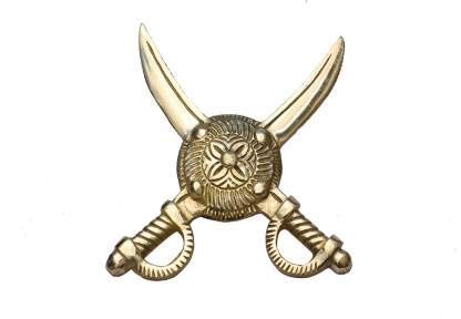 BULLKARTZONE Brass Rear Mudguard Heavy Duty Dhaal Talwar Design Vehicle ...