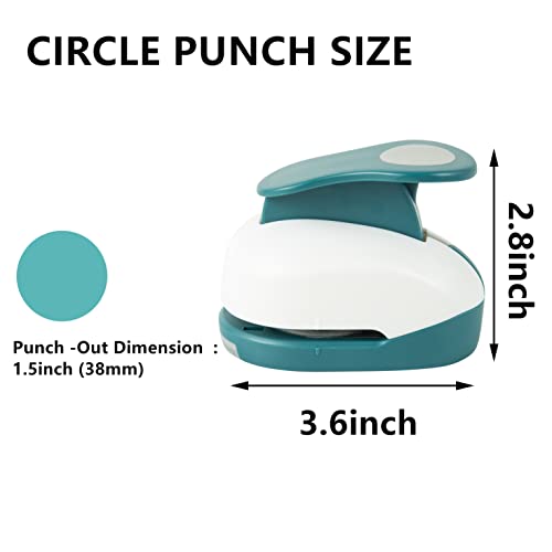 Snapklik.com : Circle Punch 1.5 Inch, Hole Puncher For Crafts, Punch ...
