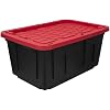 Amazon.com - LUIFGFDDS 27 Gallon Snap Lid Plastic Storage Bin Container ...