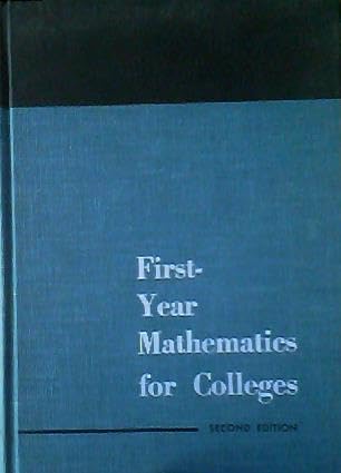 First Year Mathematics for Colleges (2nd Edition): Paul Rider: Amazon ...