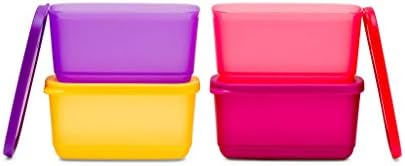 Buy Tupperware Rectangular Container, Plastic, Multicolour, 210ml - Set ...
