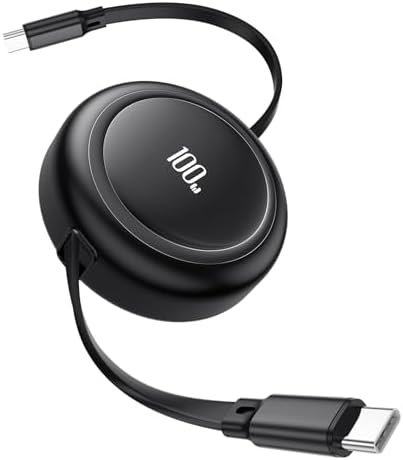 Amazon.com: Baseus USB C Cable, 100W Retractable USBC to USBC 5A Fast ...