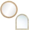 Amazon.com: SWTHONY 18 Inch Boho Round Hanging Wall Mirror Decorative ...