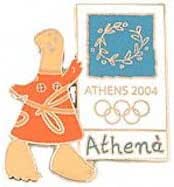 Amazon.com: 2004 Athens Olympics Athena Mascot Pin : Sports & Outdoors