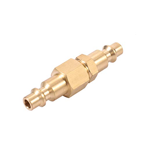 Snapklik.com : 1/4 Coupling X 1/4 Inch NPT Female &Male Brass Air Hose ...