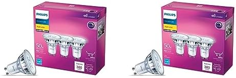 Philips LED MR16,Dimmable, Flicker-Free, Eye Comfort Technology, 380 ...