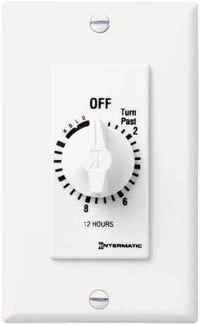 Intermatic SW12HWK 12-Hour Spring Wound Timer, White - Energy Efficient ...