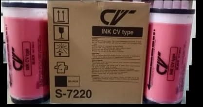 RT CV/CZ Red Duplicator Ink Bottle Pack of 2 Bottles for RISO CV/CZ ...