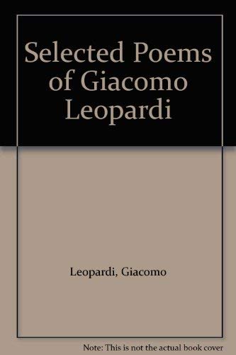 Leopardi: Selected Poems: Amazon.co.uk: Leopardi, Giacomo, Grennan ...
