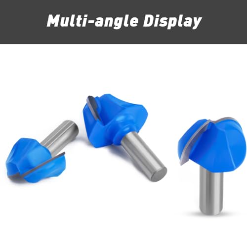 Snapklik.com : ASNOMY 2 Cutting Diameter Core Box Router Bit, 1/2 Inch ...