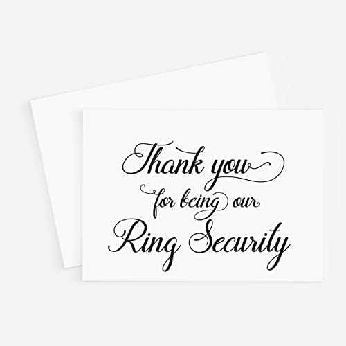 Amazon.com: Thank you for being my Ring Security Card Ring Bearer ...