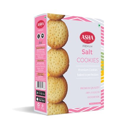 ASHA SWEETS Premium Handmade Salty Cookies 200g-Pack of 2|Healthy ...