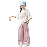 ・ブランド:HONGHXUAN・豊富なサイズ展開：120cm から 170cm まで幅広いサイズに対応しているため，成長期で体型の変化が大きいお子様にも、ぴったりとフィットするサイズをお選びいただける、女の子向けのおしゃれな上下セットアップ...