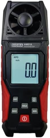 SIGMA Mini Digital Anemometer Air Wind Speed with Temperature ...