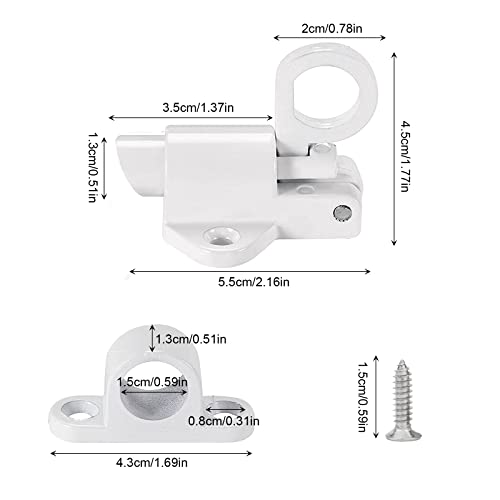Gtwinsone 2 Pcs Door Spring Bolt Automatic Latch Lock Slide Spring ...