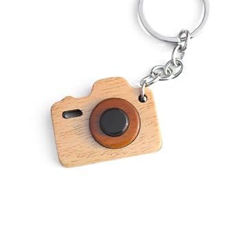 FULKERYA Wooden Camera Keychain & Keyrings|Keytags For Home, Office ...
