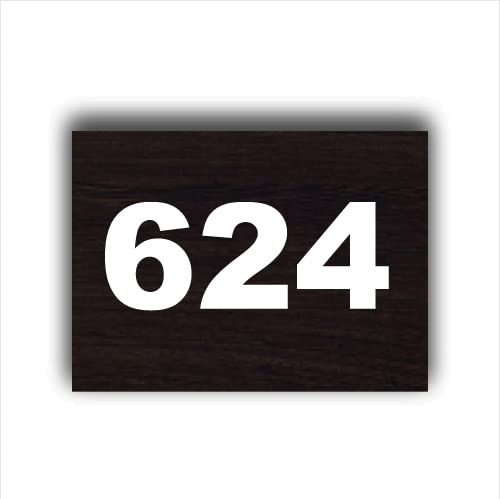 Number - 624, Wooden Number Plate, 18mm Thickness Wood Board,Wood Board ...