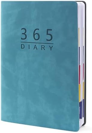 Amazon.com : 2025 Daily Planner,A5 Daily Journal Notebook Soft Leather ...