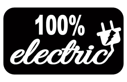 Amazon.com: 100 Percent Electric sticker Decal TP 942 8" ev electric ...