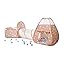 3 in 1 Pop Up Kids Play Tent with Tunnel and Ball Pit for Kids, Boys ...