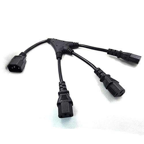 Amazon.com: IEC 320 C14 Male to 3 x C13 Female Y Splitter Power Cable ...