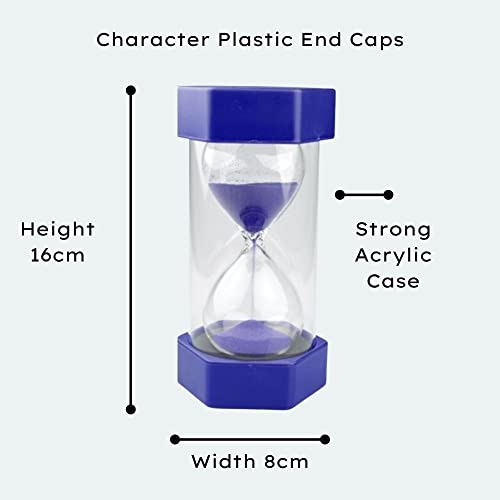 Tink n Stink Large Sand Timer 5 Minute Blue Hourglass with Robust End ...