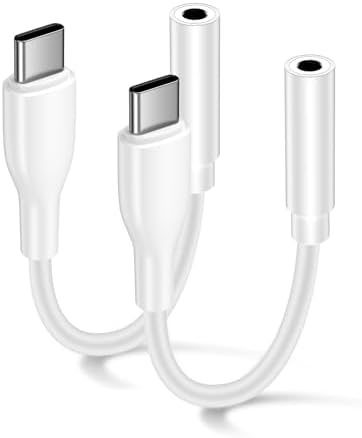 Amazon.com: Samsung S24 S25 USB Type C to 3.5mm Headphone Jack Adapter ...
