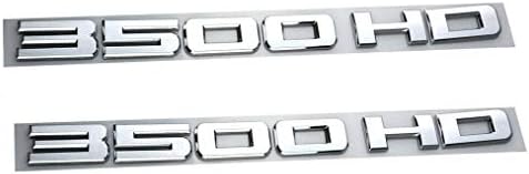 Amazon.com: 2pcs OEM Chrome 3500HD 3500 HD Nameplates Emblems Badges ...