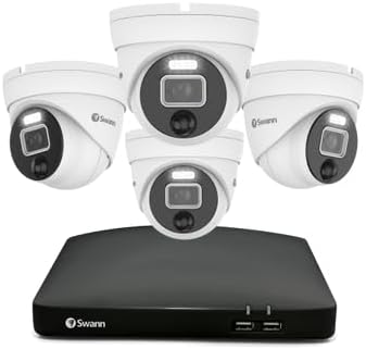 Swann Security System with 5680 DVR 2TB HDD Recorder, PRO Dome Cameras ...