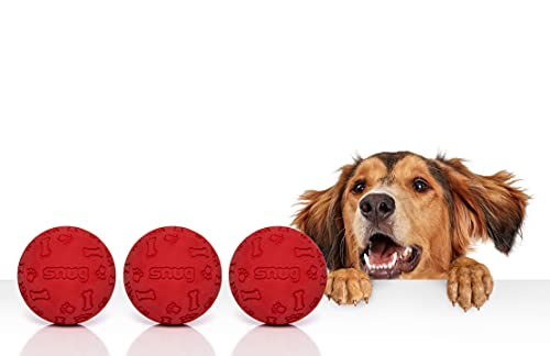 Snapklik.com : Snug Rubber Dog Balls For Small And Medium Dogs - Tennis ...