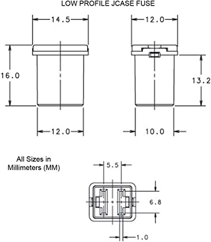 Snapklik.com : 50 Pcs Car Fuses Set-Low And Tall/STD Profile JCASE Box ...