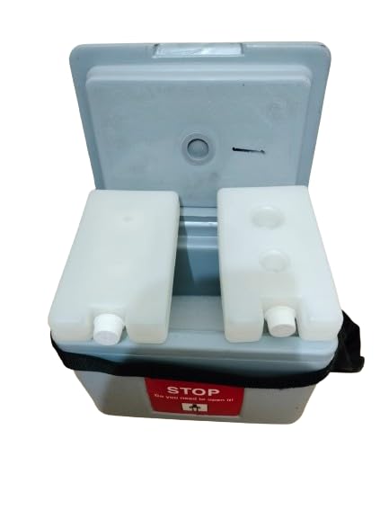 Vaccine Carrier Box with 2 ice Packs (.90 ltrs) : Amazon.in: Industrial ...