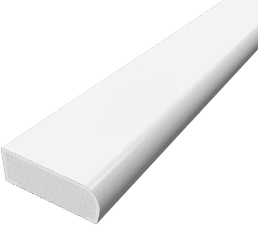 Cloaking Fillet Architrave Trim - 30mm White Plastic Finishing Trim for ...