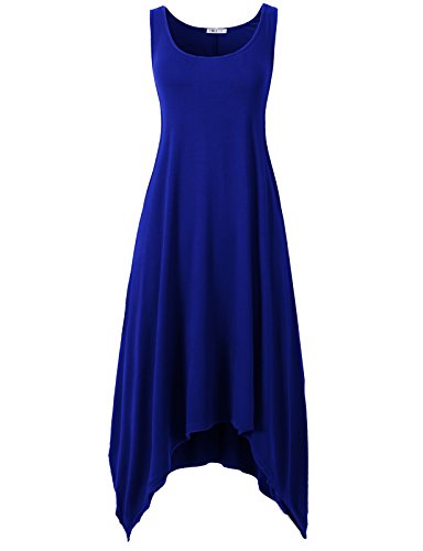 H2H Womens Fashion Loose Fit Scoop Neck Side Panel Tunic Tank Top Black ...