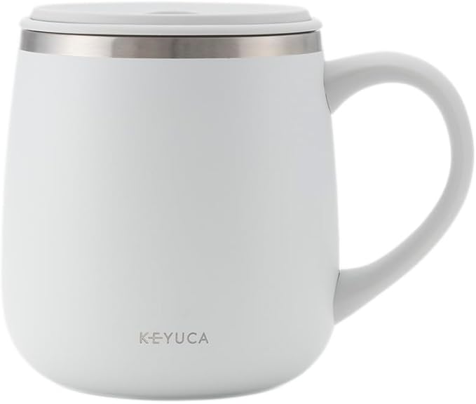 Amazon.co.jp: [ケユカ] KEYUCA pomaステンレスマグ 400ml フタ付き ライトブルー : ホーム＆キッチン